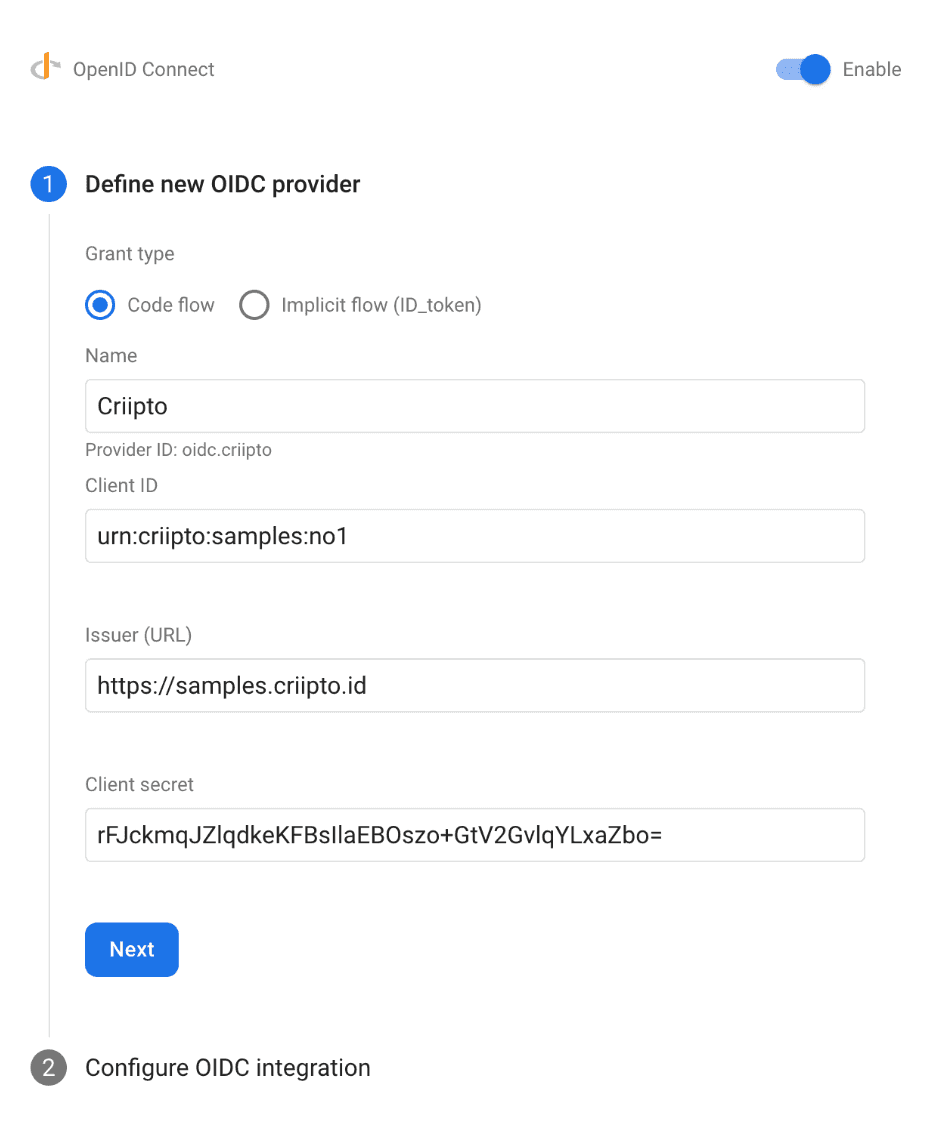 Firebase Authentication with Identity Platform - Integrations - Criipto ... Firebase Authentication with Identity Platform - Integrations - Criipto ...